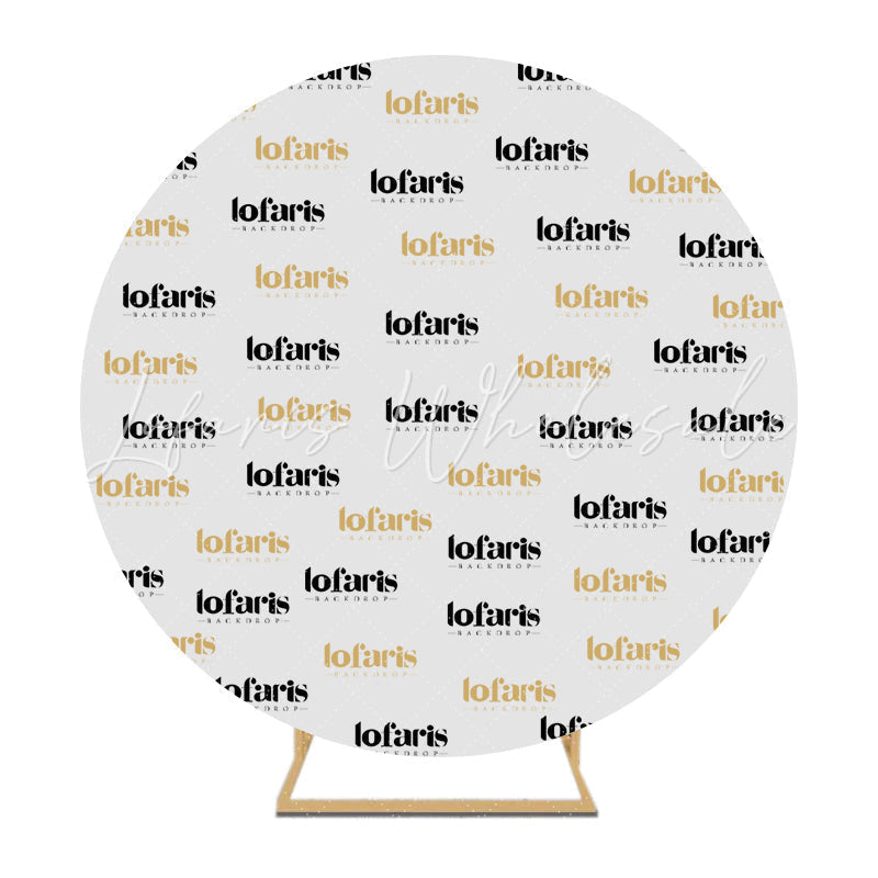 Custom Photo Theme Party Microfiber Cloth Round Backdrop